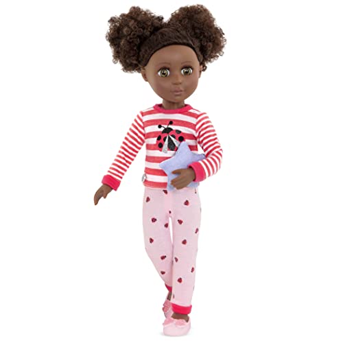 Glitter Girls - Ladybug Shimmer Pajama Top & Pant Regular Outfit - 14-inch Doll Clothes & Accessories Toys, 36 months to 144 months