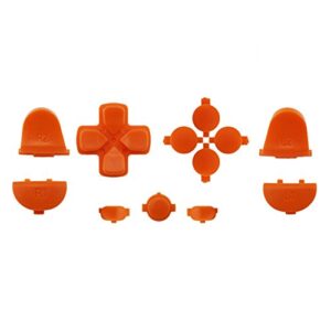 wps new version jdm-030 matte buttons collection parts for ps4 playstation 4 dualshock 4 ( gen 2nd controllers only) (orange)