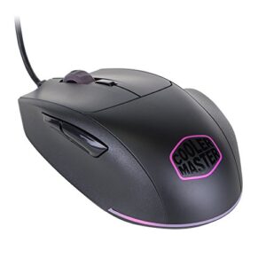 cooler master sgm-2007-klon1 mastermouse mm520 claw grip gaming mouse, 7 buttons, rgb led 3 zone light, on-the-fly dpi 12000, lag-free