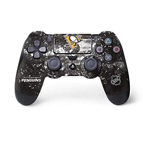 Skinit Decal Gaming Skin Compatible with PS4 Controller - Officially Licensed NHL Pittsburgh Penguins Frozen Design