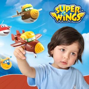 Super Wings -Transforming Todd Toy Figure | Plane | Bot | 5” Scale