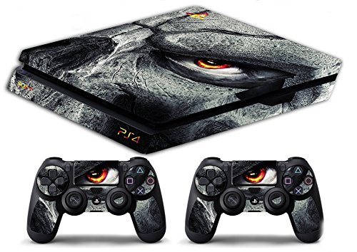 Skin Ps4 Slim - Skull Eye - Limited Edition Decal Cover ADESIVA Playstation 4 Slim Sony Bundle