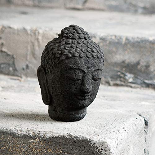 Buddha Head Statue Figurine Meditating Zen Garden Asian Garden Oriental Bodhisattva Enlightenment Sculpture Perfect Gorgeous Unique Gift Ideas