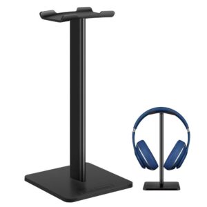 link dream headphone stand headset holder gaming headset holder with aluminum supporting bar flexible headrest anti-slip earphone stand for all headphones