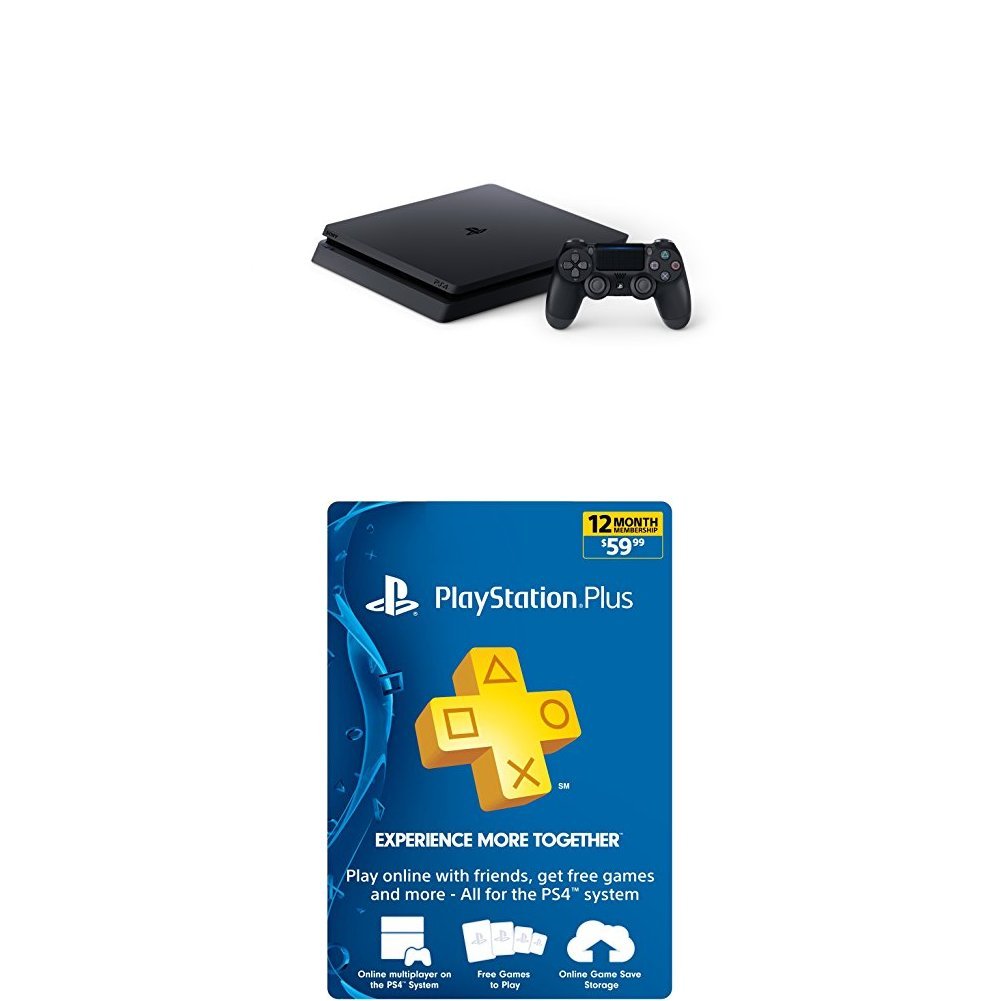 PlayStation 4 Slim 1TB Console + 12 month PlayStation Plus