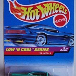 Hot Wheels Low 'N Cool Series #2 of 4 Cars, Green '59 Impala