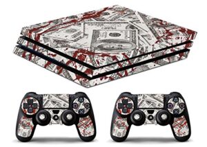 skin ps4 pro - dollars blood - limited edition decal cover adesiva playstation 4 slim sony bundle