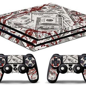 Skin Ps4 PRO - Dollars Blood - Limited Edition Decal Cover ADESIVA Playstation 4 Slim Sony Bundle