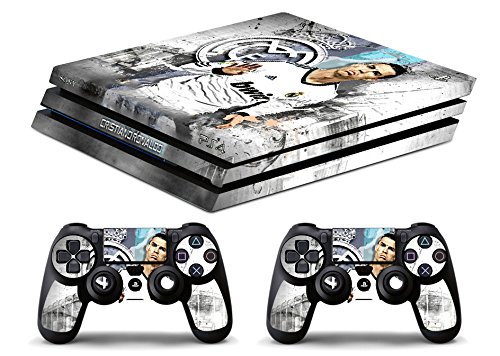 Skin Ps4 PRO - Cristiano Ronaldo Real Madrid - Limited Edition Decal Cover ADESIVA Playstation 4 Slim Sony Bundle