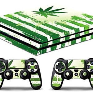 Skin Ps4 PRO - Cannabis Flag Marijuana - Limited Edition Decal Cover ADESIVA Playstation 4 Slim Sony Bundle