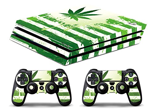 Skin Ps4 PRO - Cannabis Flag Marijuana - Limited Edition Decal Cover ADESIVA Playstation 4 Slim Sony Bundle