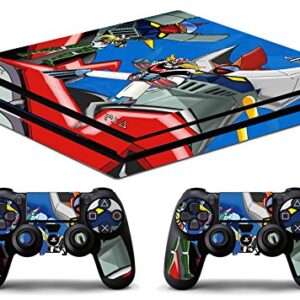 Skin Ps4 PRO - Robot 80 MAZINGA JEGG Robot GOLDRAKE - Limited Edition Decal Cover ADESIVA Playstation 4 Slim Sony Bundle