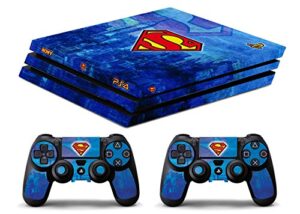 skin ps4 pro - superman - limited edition decal cover adesiva playstation 4 slim sony bundle