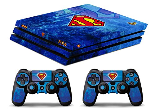 Skin Ps4 PRO - Superman - Limited Edition Decal Cover ADESIVA Playstation 4 Slim Sony Bundle