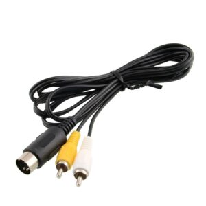 childmory av rca audio video tv adapter cable for genesis 1 console