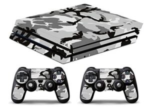 skin ps4 pro - camouflage snow - limited edition decal cover adesiva playstation 4 slim sony bundle