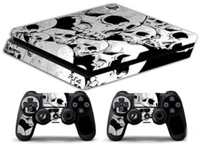 skin ps4 slim - skull death - limited edition decal cover adesiva playstation 4 slim sony bundle