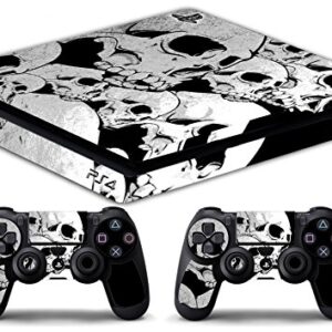 Skin Ps4 SLIM - SKULL DEATH - limited edition DECAL COVER ADESIVA Playstation 4 Slim SONY BUNDLE