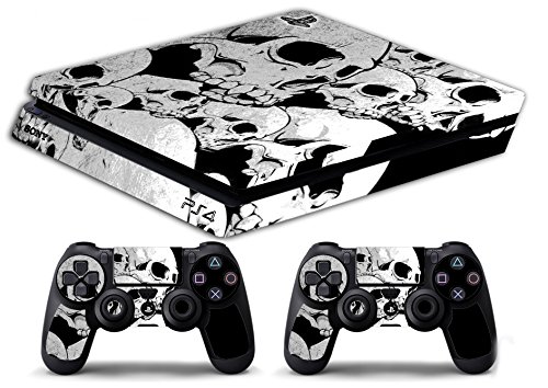 Skin Ps4 SLIM - SKULL DEATH - limited edition DECAL COVER ADESIVA Playstation 4 Slim SONY BUNDLE