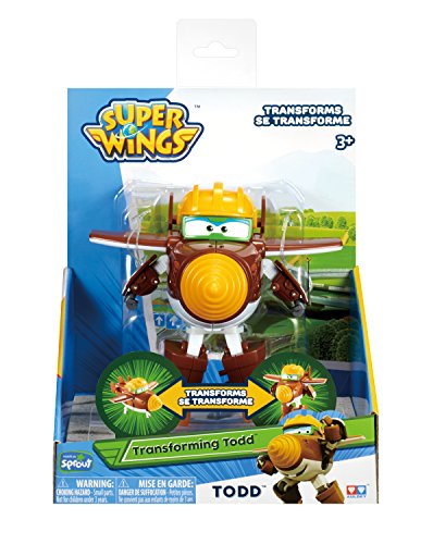 Super Wings -Transforming Todd Toy Figure | Plane | Bot | 5” Scale