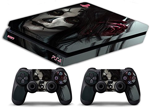 Skin Ps4 SLIM - SKULL WOMAN - limited edition DECAL COVER ADESIVA Playstation 4 Slim SONY BUNDLE