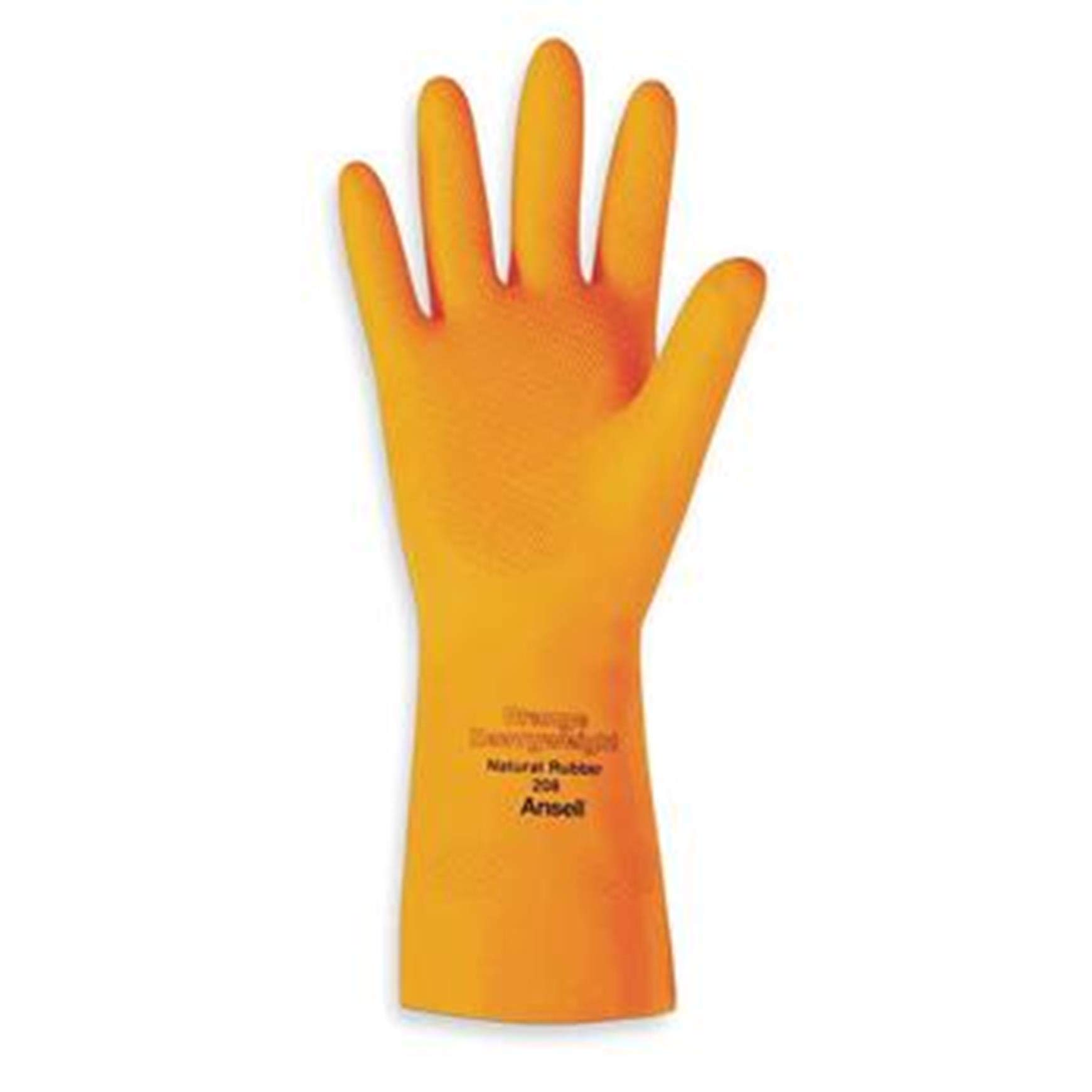 Ansell 192087 Healthcare Orange Heavyweight Glove Latex SZ10