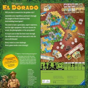 Ravensburger The Quest for El Dorado: Golden Temples Adventure Family Game - Engaging Brain Teaser | Ideal for Ages 10 & Up | High Replay Value | Game of The Year 2017 Finalist