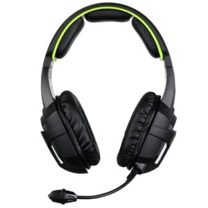 Sades SA807Green Over-Ear Bass Gaming Headsets Headphones for New Xbox one PS4 PC Laptop Mac Mobile, Black & Green