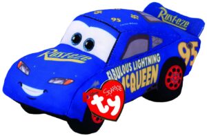 ty cars 3 fabulous lightning mcqueen plush toy, blue