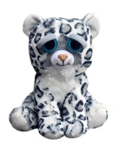 william mark corp feisty pets: lethal lena- adorable 8.5"" plush stuffed snow leopard that turns feisty with a squeeze