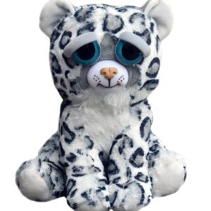 William Mark Corp Feisty Pets: Lethal Lena- Adorable 8.5"" Plush Stuffed Snow Leopard That Turns Feisty with a Squeeze