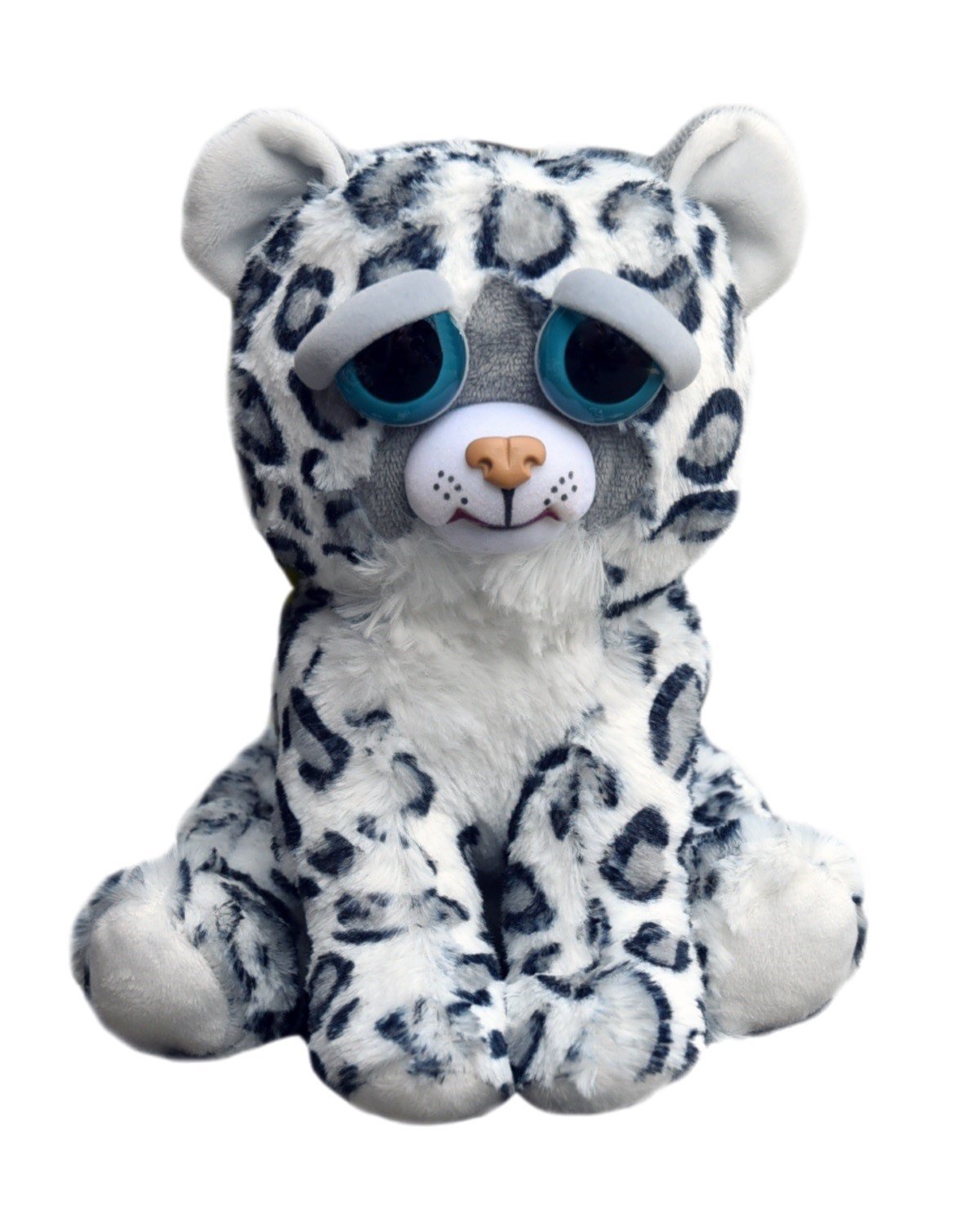 William Mark Corp Feisty Pets: Lethal Lena- Adorable 8.5"" Plush Stuffed Snow Leopard That Turns Feisty with a Squeeze