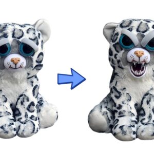 William Mark Corp Feisty Pets: Lethal Lena- Adorable 8.5"" Plush Stuffed Snow Leopard That Turns Feisty with a Squeeze