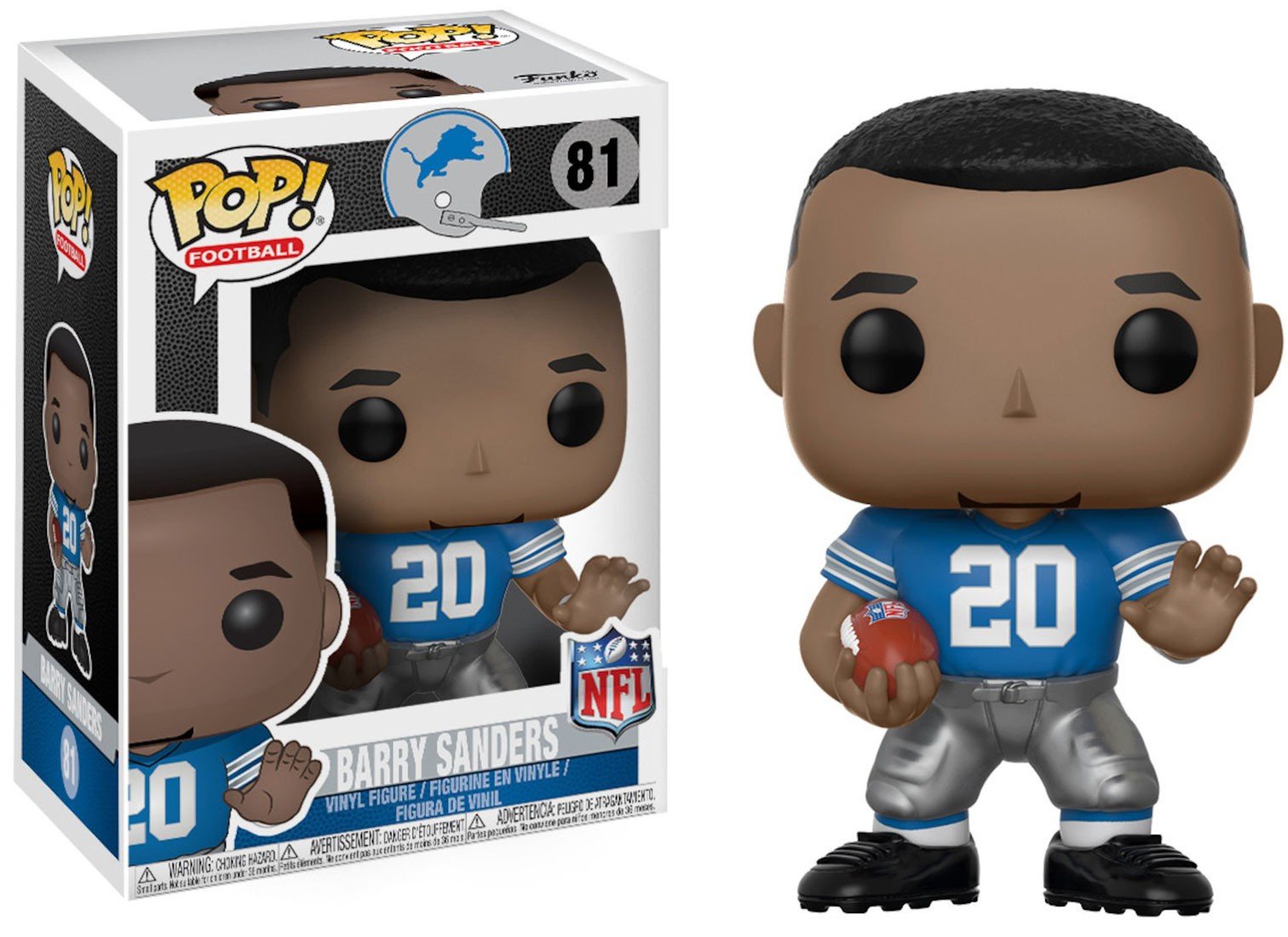 Funko POP NFL: Barry Sanders (Lions Home) Collectible Figure