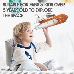 3D Puzzles for Kids Ages 3-5 4-8 National Geographic NASA Space Shuttle Rocket Ship, Space Toys for Kids 3-5 Space Toys for Boys 5-8, Space Exploration with Booklet, Toys for 5 Year Old Boys Girls