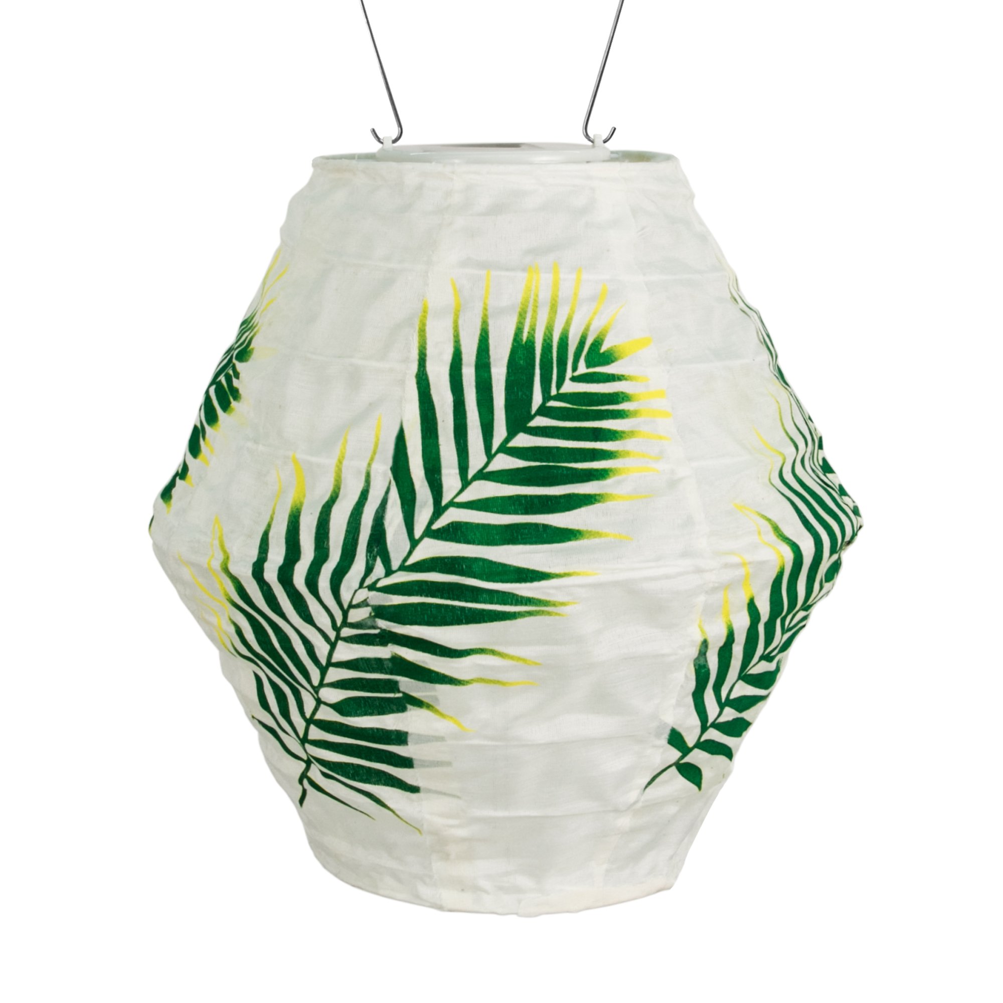 Allsop Home & Garden 31861 Soju Canvas Green Palm Solar Lantern,