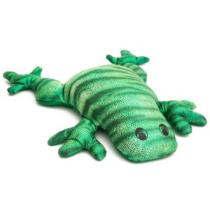 manimo weighted stuffed frog for kids & adults – frog toys sensory lap pad - stress relief weighted frog plush for chest, back & legs - perfect for home, schools, kindergardens, daycares