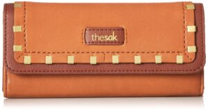 the sak iris flap wallet tobacco staples 1 one size