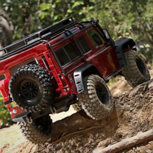 Traxxas 1/10 Scale TRX-4 Scale and Trail Crawler with 2.4GHz TQi Radio, Red