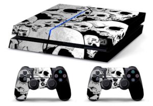 skin ps4 old - skulls death - limited edition decal cover adesiva playstation 4 slim sony bundle