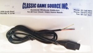 8ft 9 pin replacement cable cord wire to repair atari 7800 controller joystick