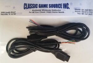 two 6ft 9 pin replacement cable cord wires to repair sega master system controller