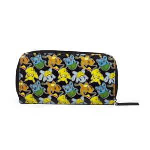 fab starpoint pokemon pikachu, squirtle and charmander zip around wallet