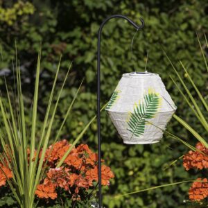 Allsop Home & Garden 31861 Soju Canvas Green Palm Solar Lantern,