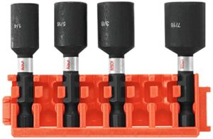 bosch ccsnsv17804 4-piece assorted set 1-7/8 in. impact tough nutsetters with clip for custom case system