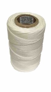 145p tags waxed lacing cord twine/cable tie down, polyester, 9-ply, 175 yards, 525 feet, 8 ounces, made in usa