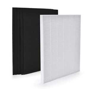 gulongome replacement true hepa filter + 5 carbon pre filter or winix 115115,compatible with wac5300, wac5500, wac6300, 5000, 5000b, 5300, 5500 air purifier