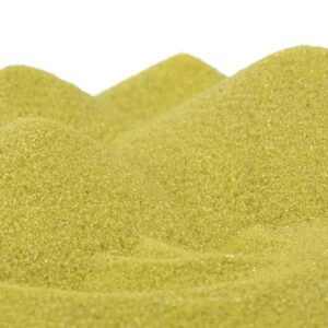 activa bright yellow scenic colored sand, 25lb (11.3kg) | vibrant, fine grain colorfast sand for arts & crafts