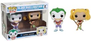 funko pop! heroes the joker [beach] & harley quinn 2 pack