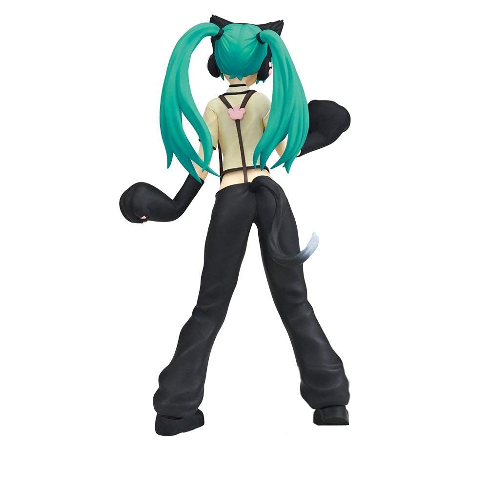 Sega Project Diva Arcade Future Tone Hatsune Miku Super Premium Action Figure Nyanko, 9"